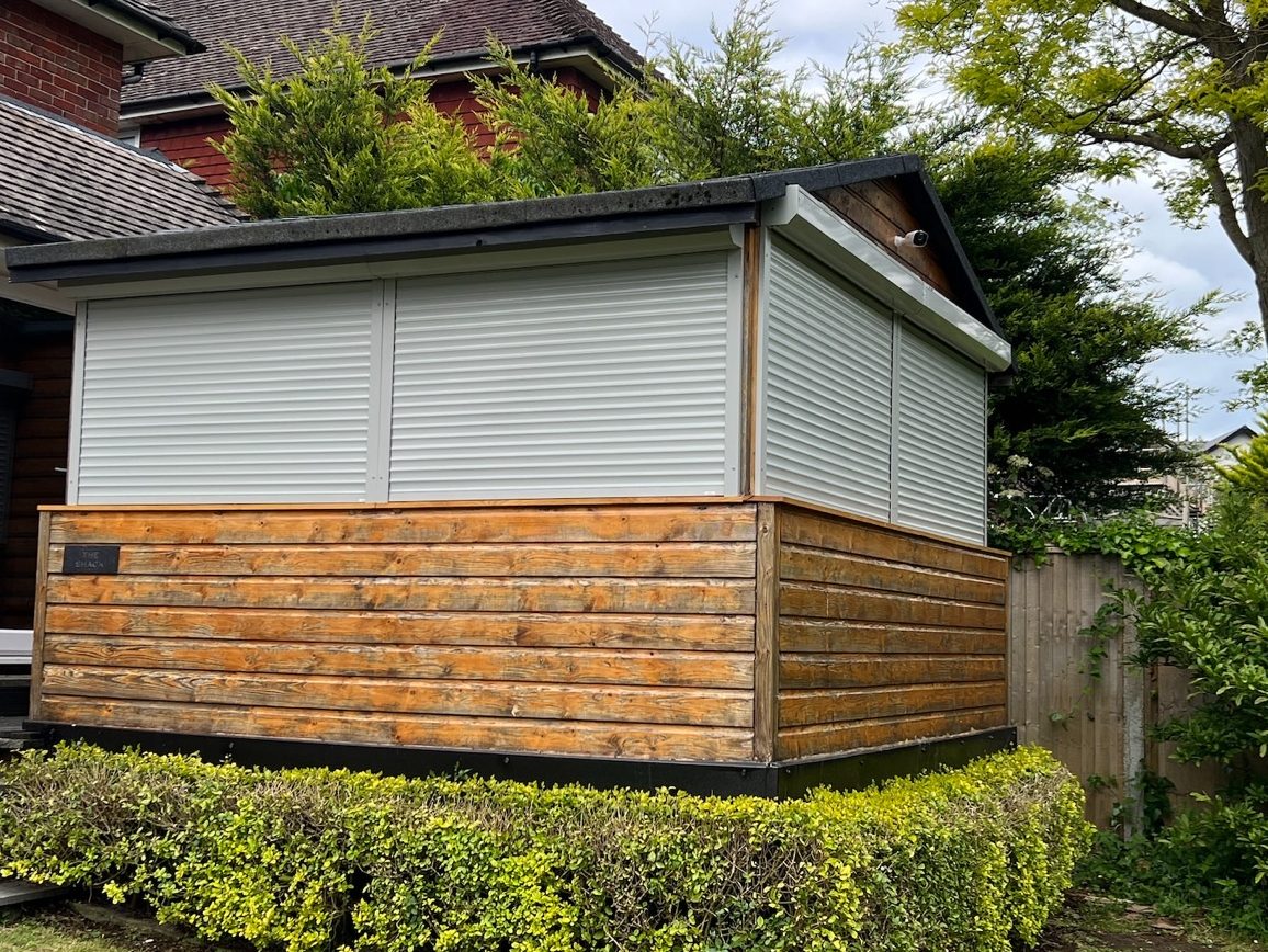 Domestic roller shutters for home and garden